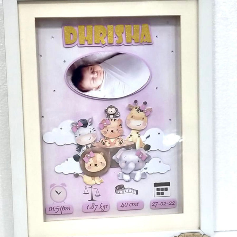 Personalized Kids Shadow Box Frame with Lights – Zwende