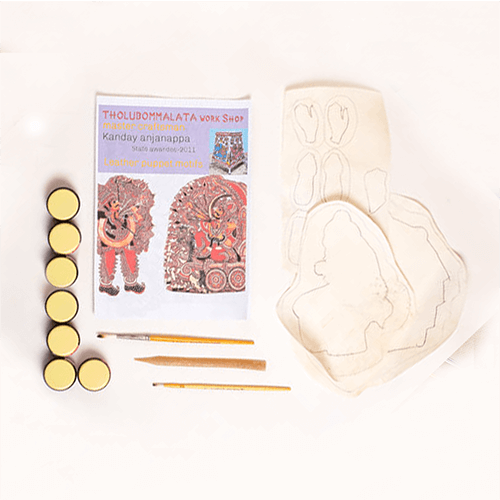 Buy Ready To Paint Tholu Painting DIY Kit - Puppet Online On Zwende