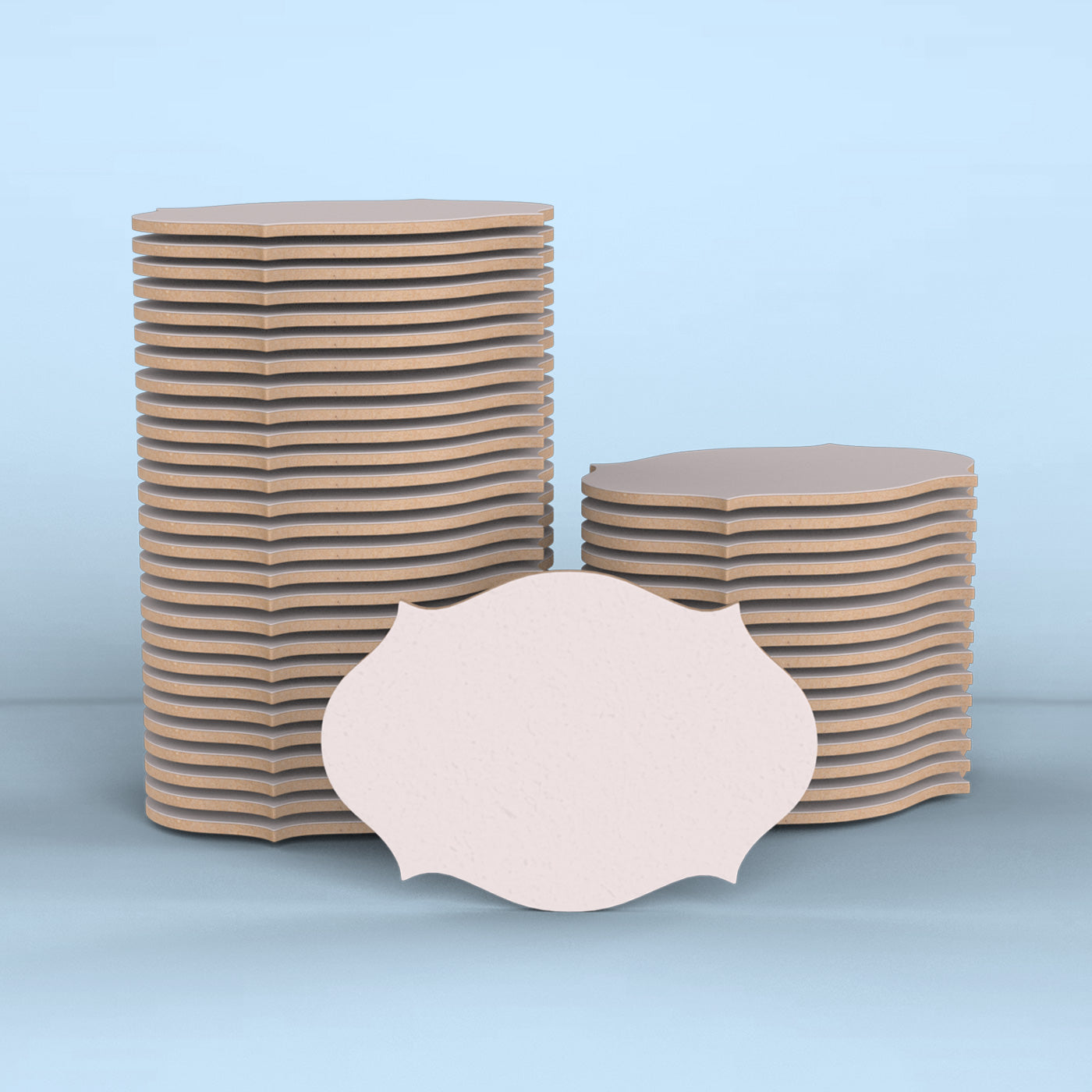 Buy 8mm MDF Nameboard With Canvas - Victorian Oval Cut Online On Zwende
