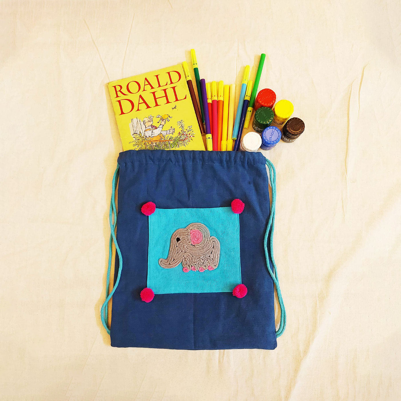 Buy Embroidered Kid's Animal Theme Backpack for School & Trips Online ...