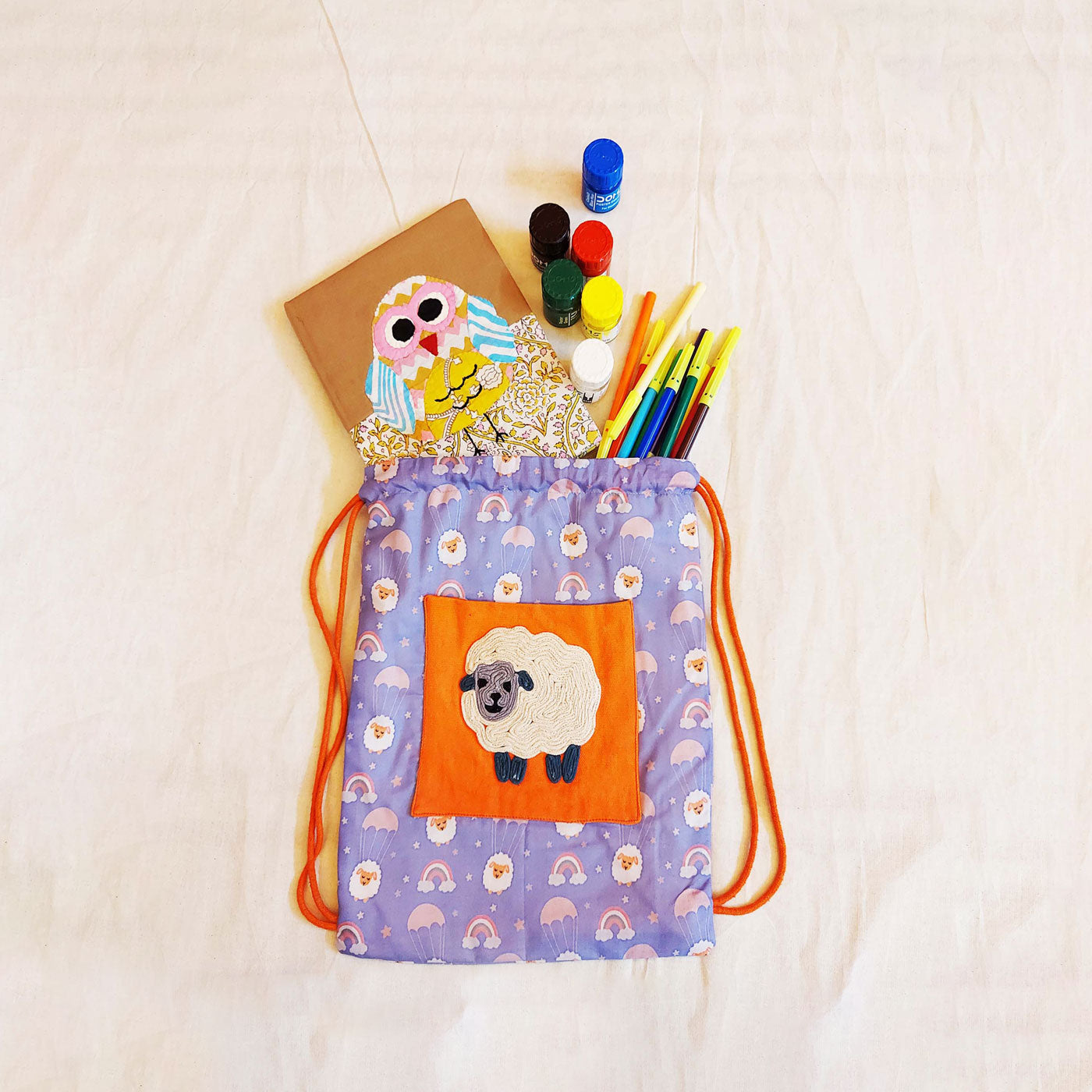 Buy Embroidered Kid's Animal Theme Backpack for School & Trips Online ...