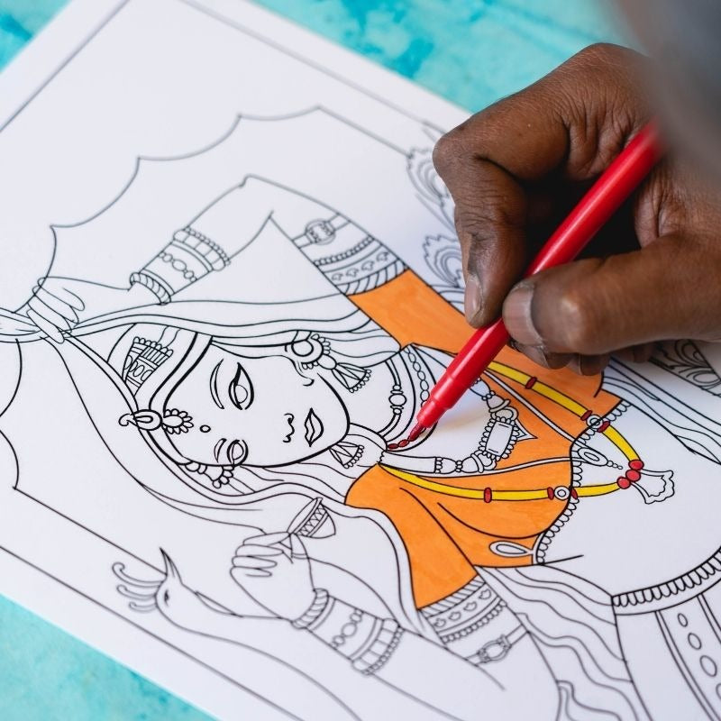 Buy Miniature Painting Portraits - Printable Coloring Sheets Online On ...