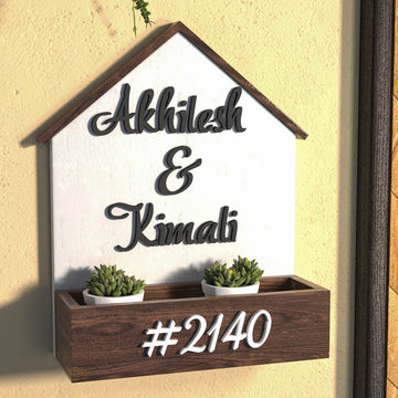 Planter Name Plates - Personalized Plant-Themed Designs - Zwende