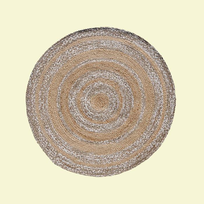 Natural Brown Round Rug - 4 Feet – Zwende