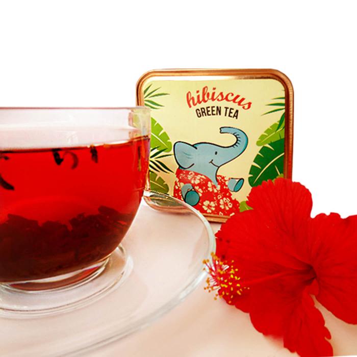 Buy Hibiscus Green Tea - 100 grams Online On Zwende