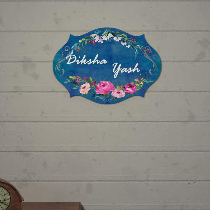 Buy Hand-painted Victorian Cut Oval Nameboard Online On Zwende