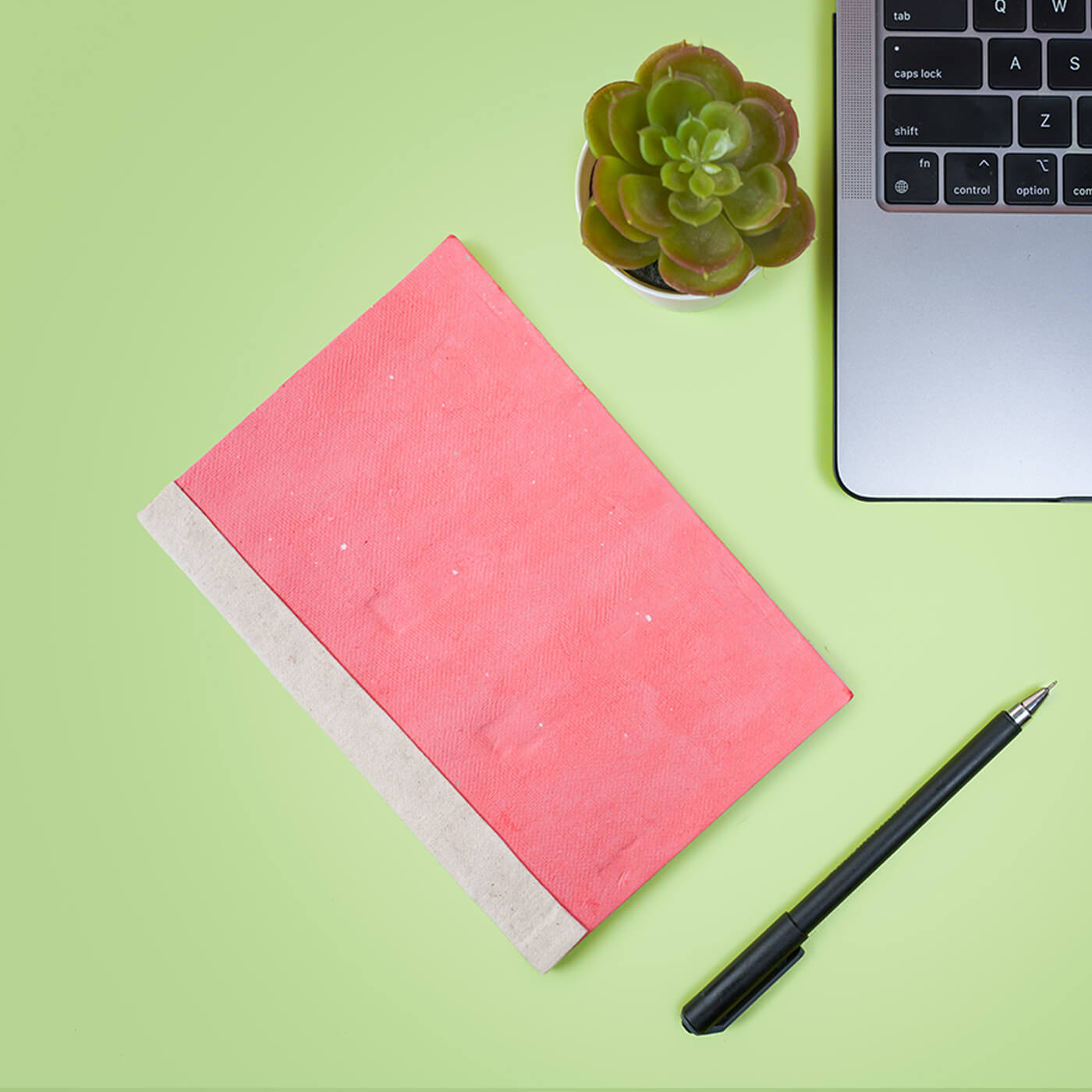 Buy Handmade Pink Cardboard Plain Notebook Online On Zwende