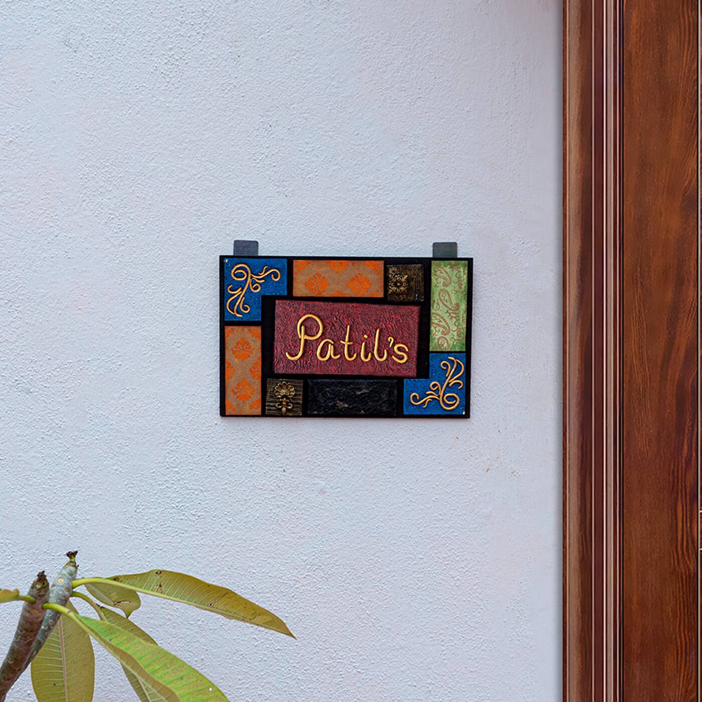 Buy Customised MDF Wood Family Nameboard Online On Zwende