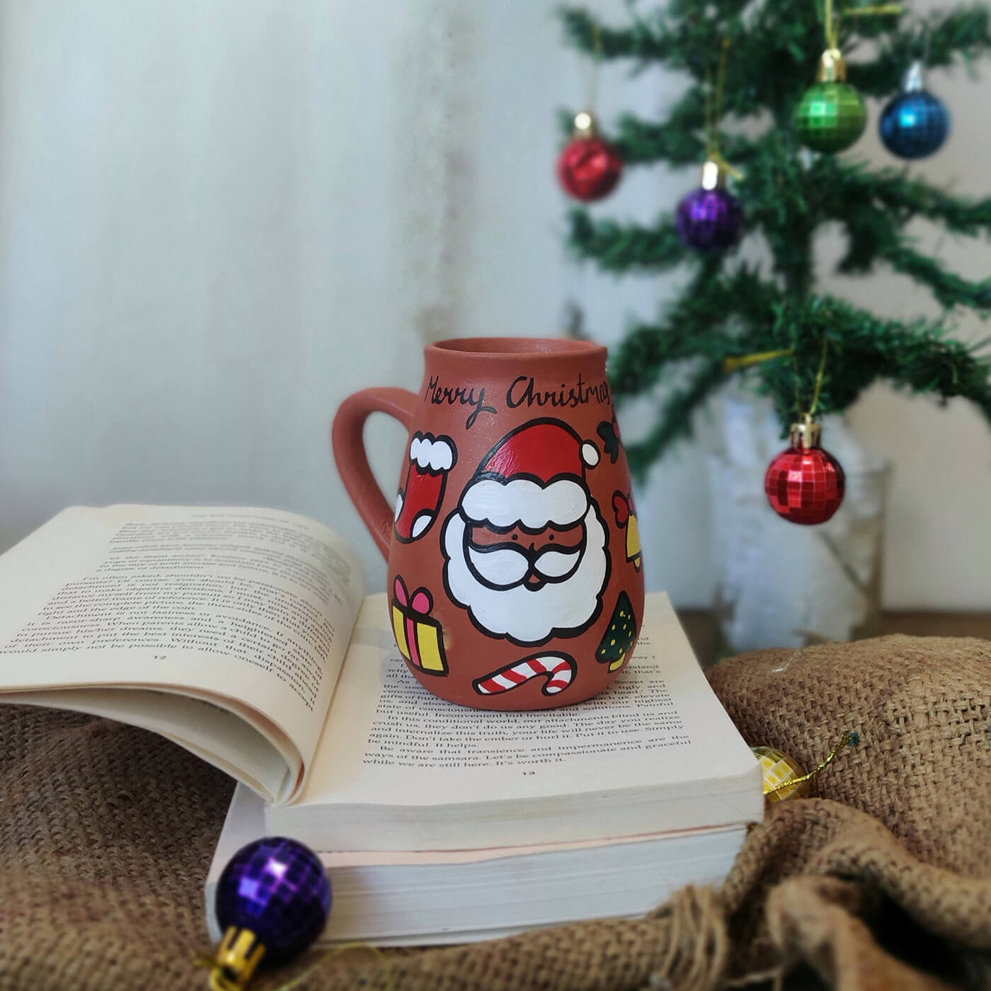 Buy Personalised Santa Claus Terracotta Mug Online On Zwende