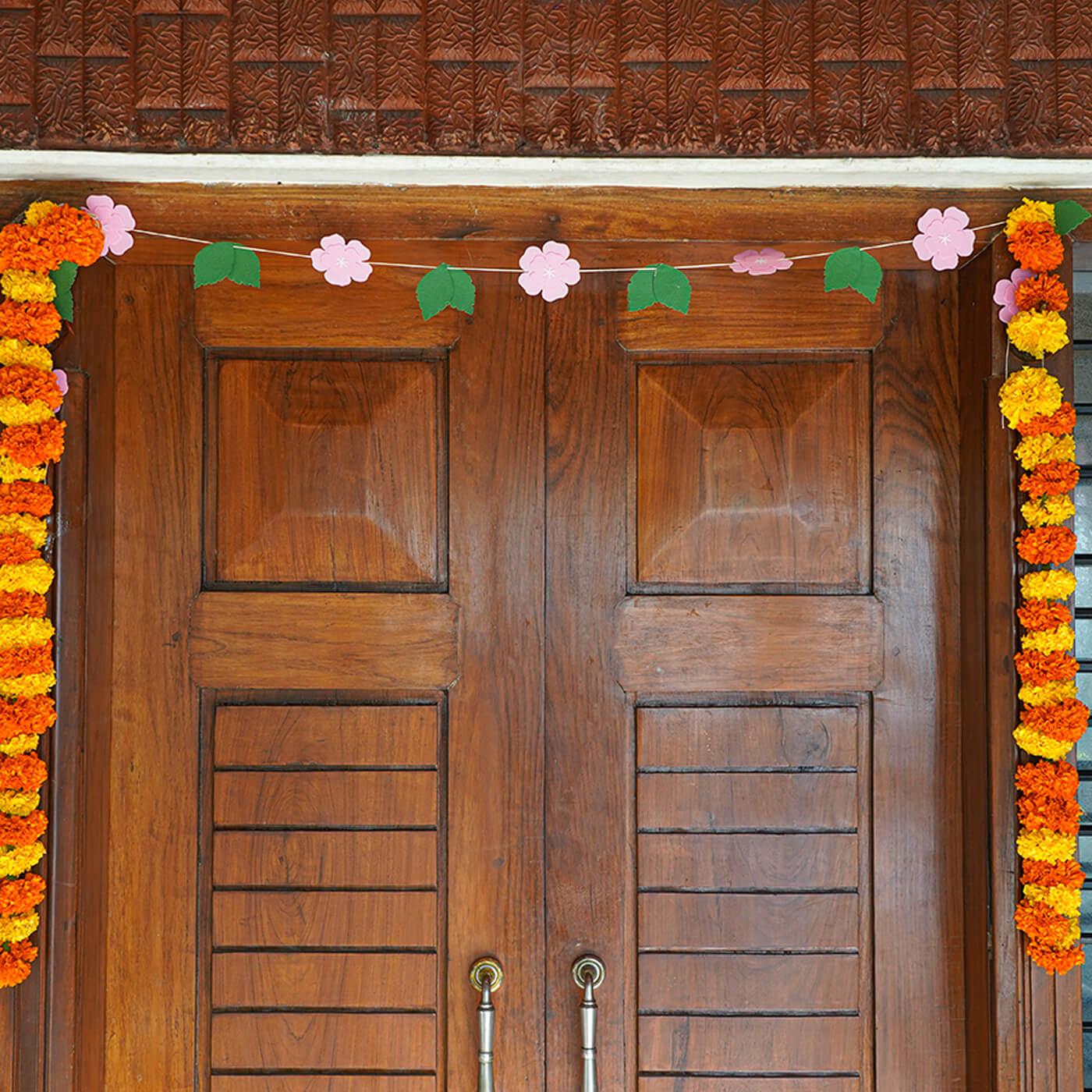 Buy Handmade Festive Floral Toran Online On Zwende