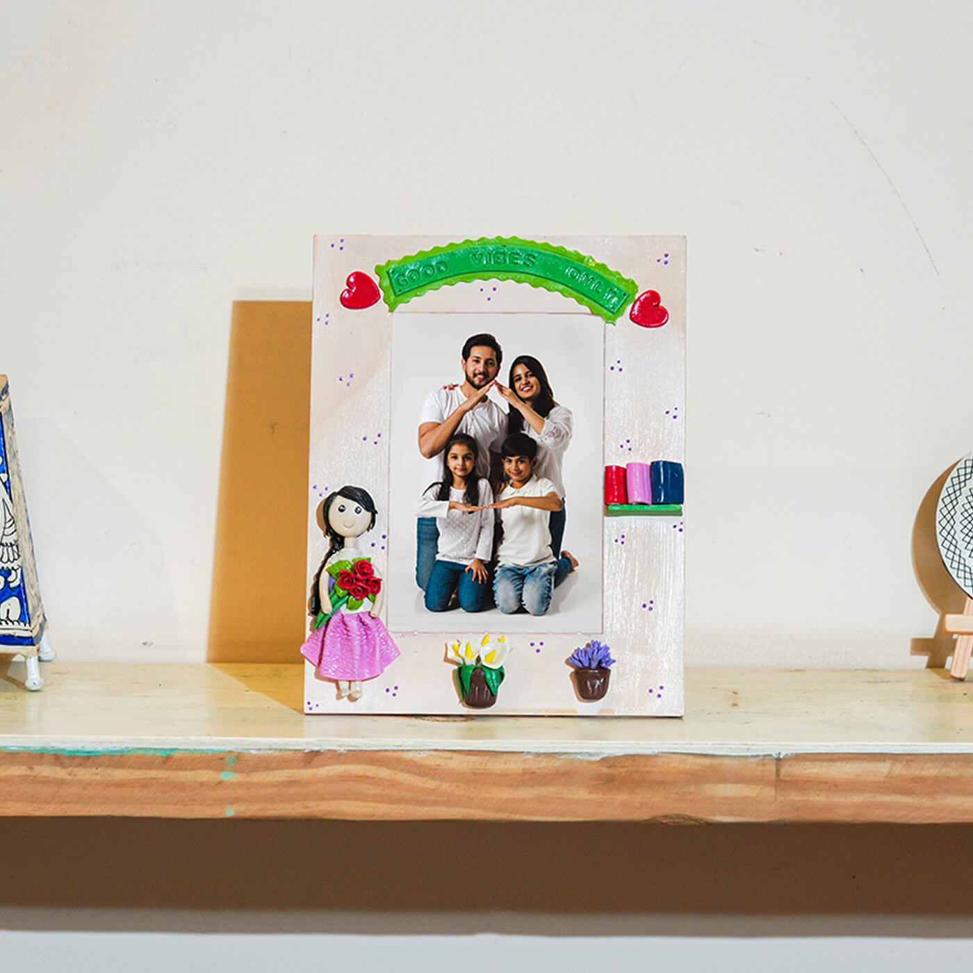 Buy Personalized Good Vibes Only Photo Frame with Photo Online On Zwende