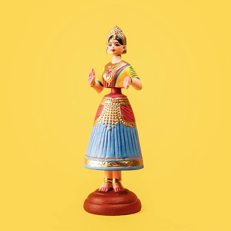 Dancing Thanjavur Doll - Yellow & Blue – Zwende