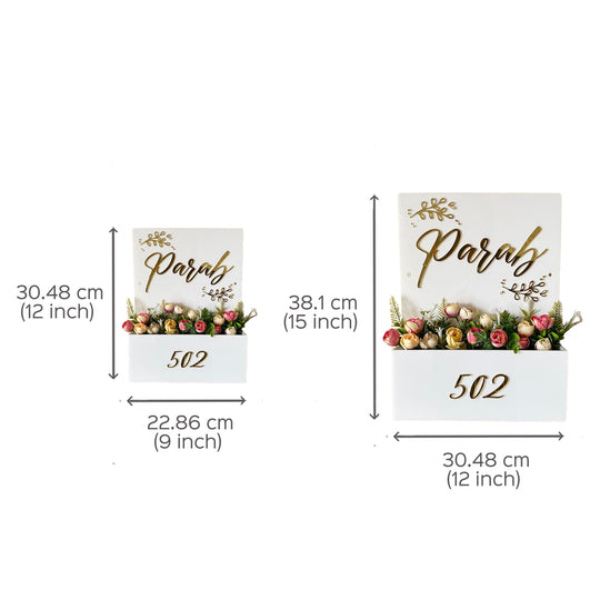 Planter Name Plates - Personalized Plant-Themed Designs - Zwende