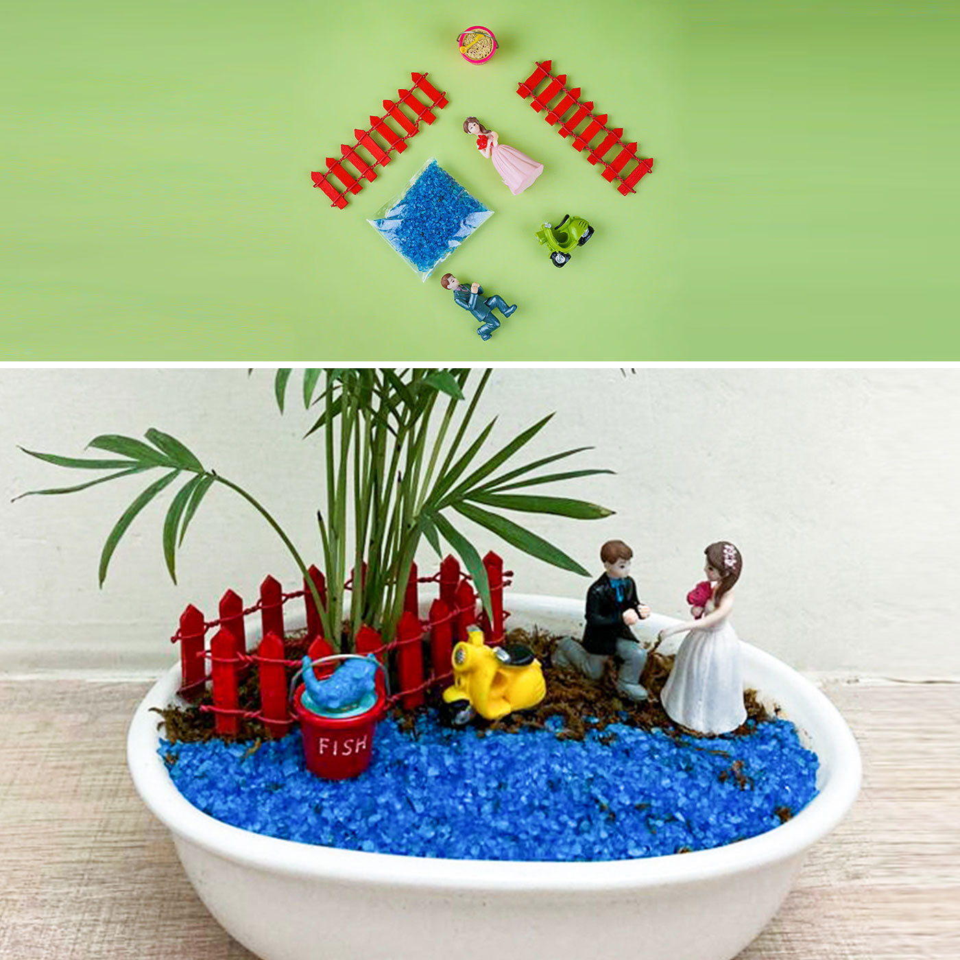 Buy Proposal Miniature Set for Garden Décor & DIY Projects Online On Zwende