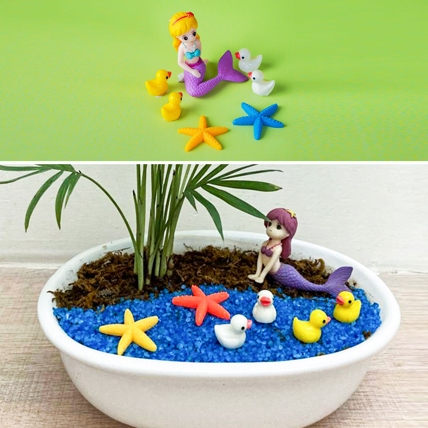 Buy Mermaid Miniature Set for Garden Décor & DIY Projects Online On Zwende