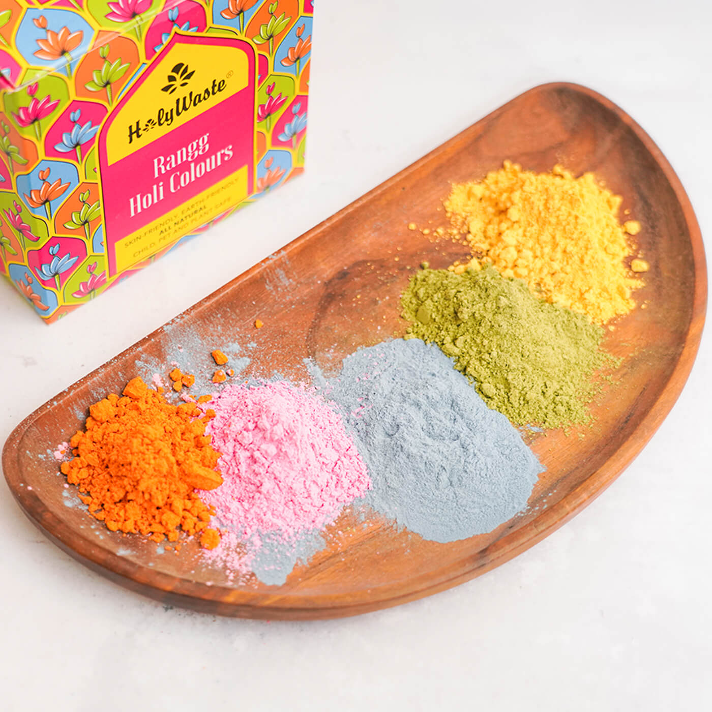 Buy Holi Colours - Set of 5 - 500gms Online On Zwende
