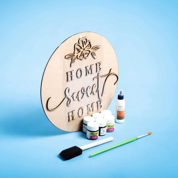 Buy Ready to Paint Home Sweet Home DIY Kit Online On Zwende