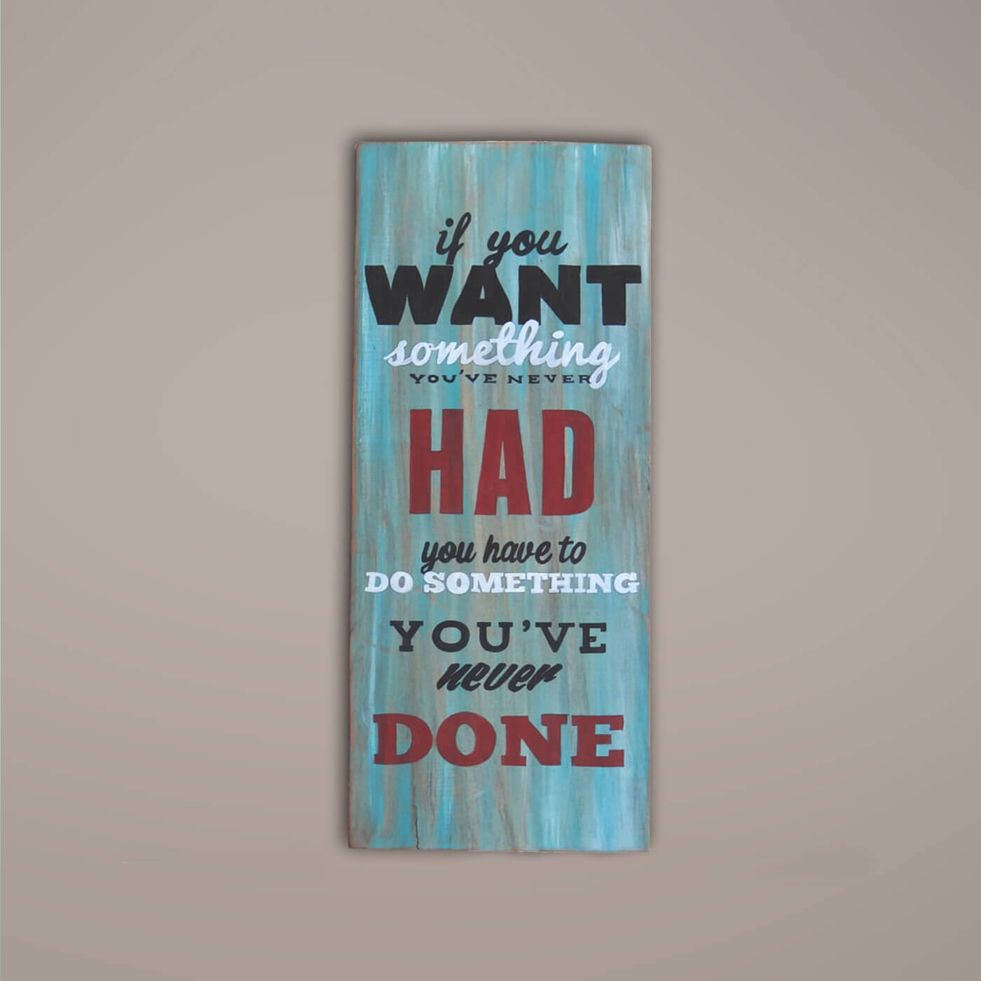 Buy Hand-painted Inspirational Quote Wooden Wall Hanging Online On Zwende