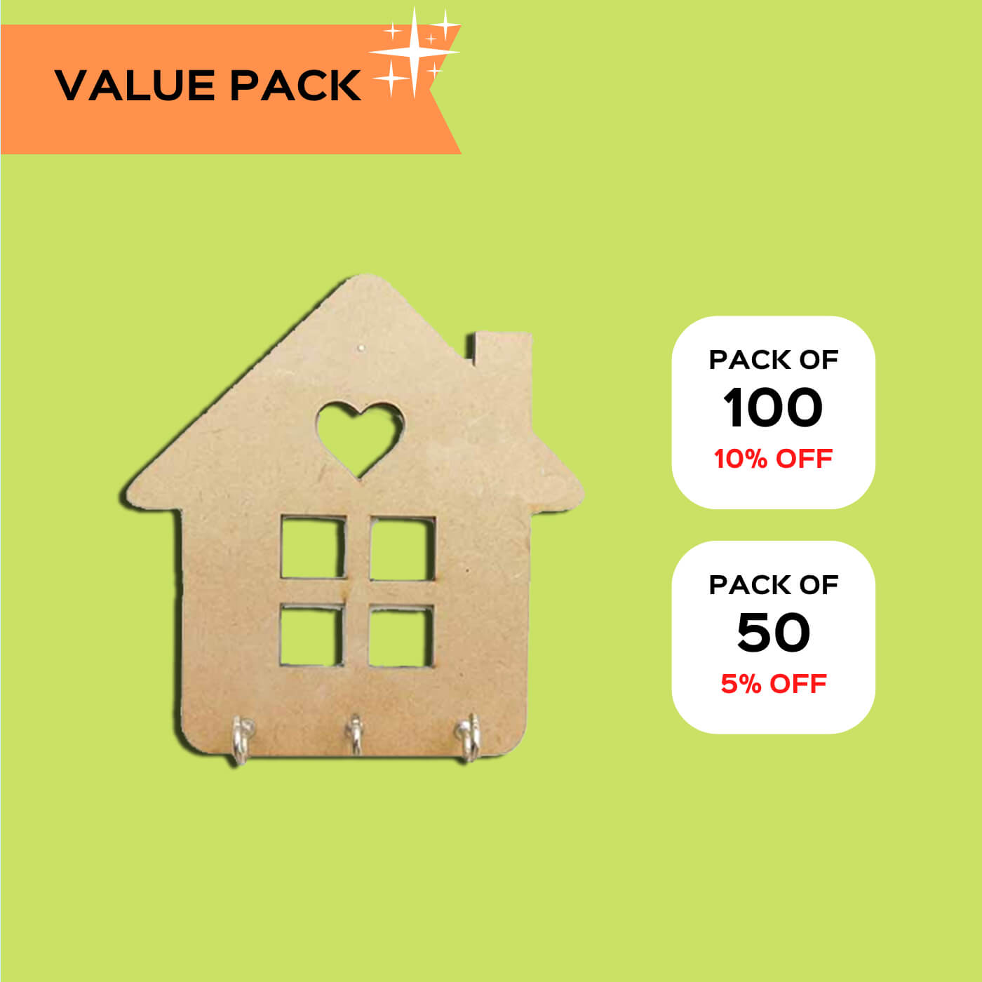 Buy Saver Bundle - Ready to Paint MDF Key Holder - Tiny House Online On ...