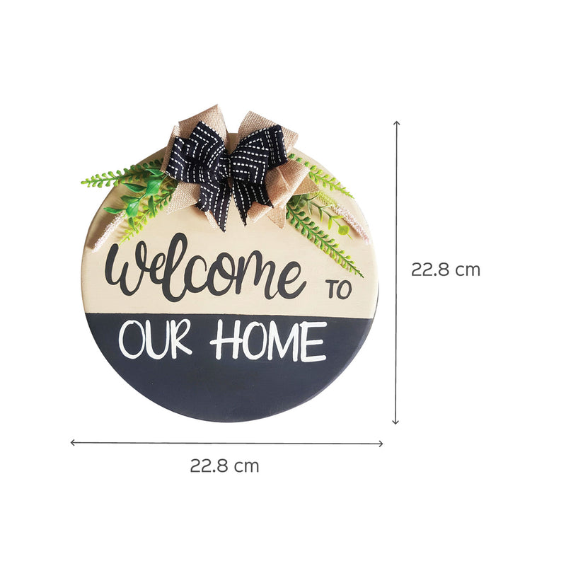 Round Welcome Sign Wall Decor – Zwende