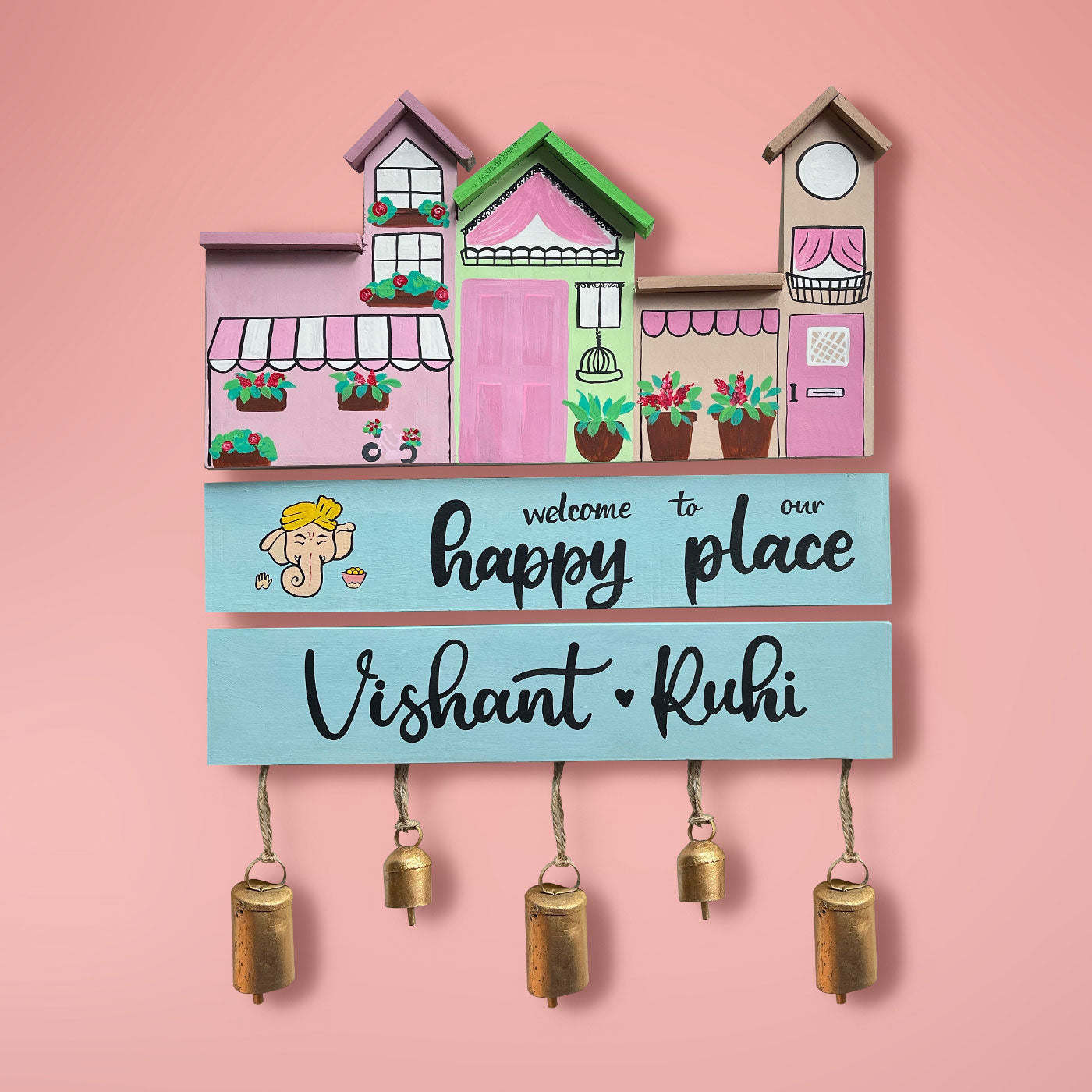 Buy French Plank House Nameboard for Couples Online On Zwende