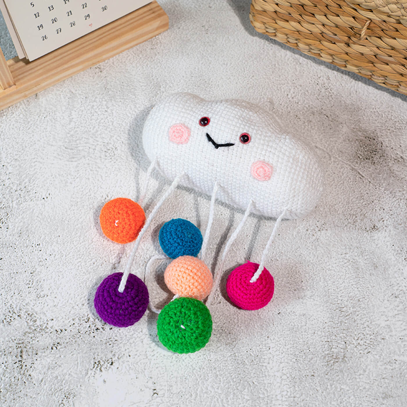 Buy Handmade Crochet Cloud Toy Online On Zwende