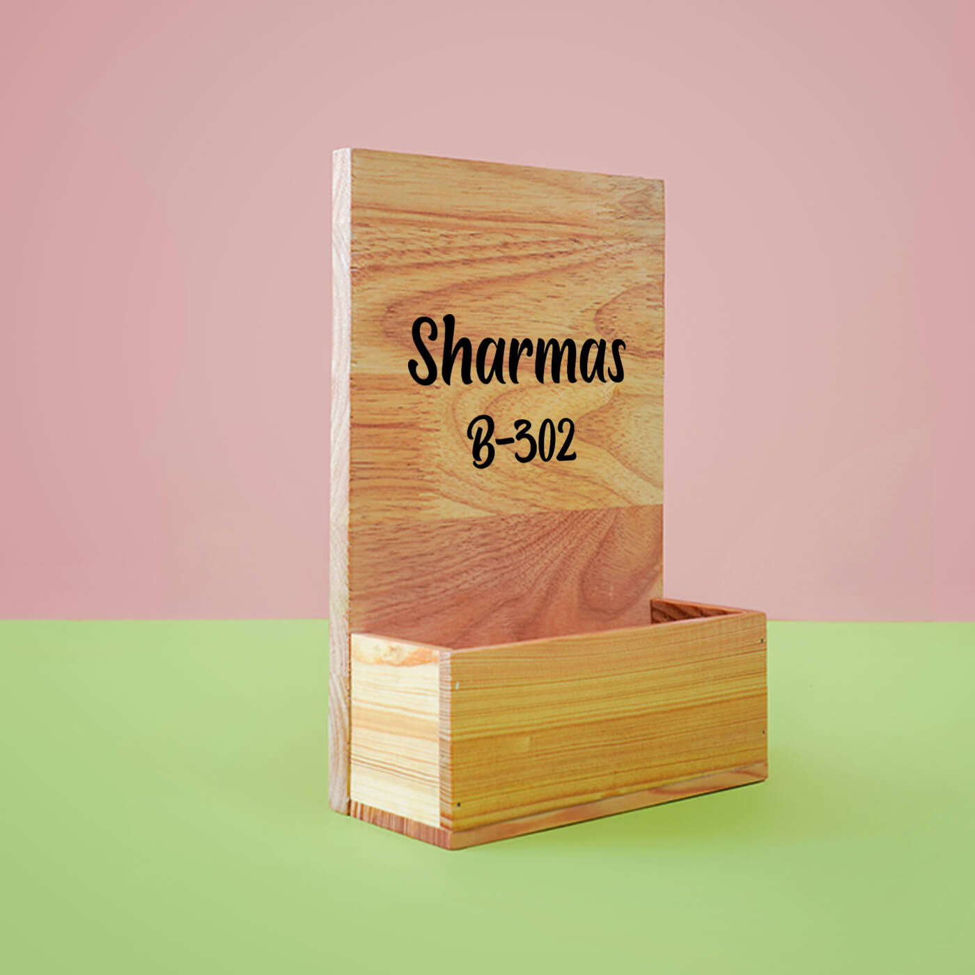 Buy Hand painted Pine Wood Planter Nameboard - Family Name & House ...