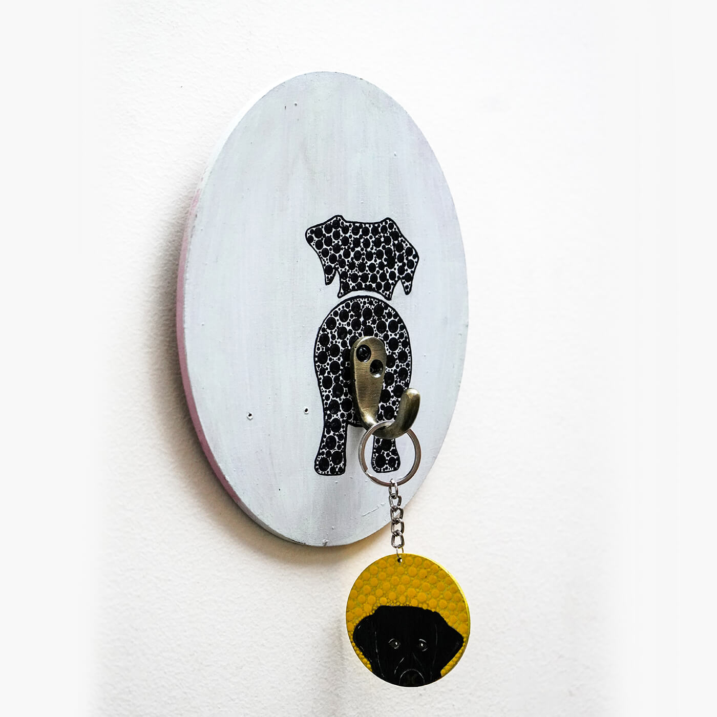 Buy Personalized Pet Keychain - Ecstatic Yellow Online On Zwende