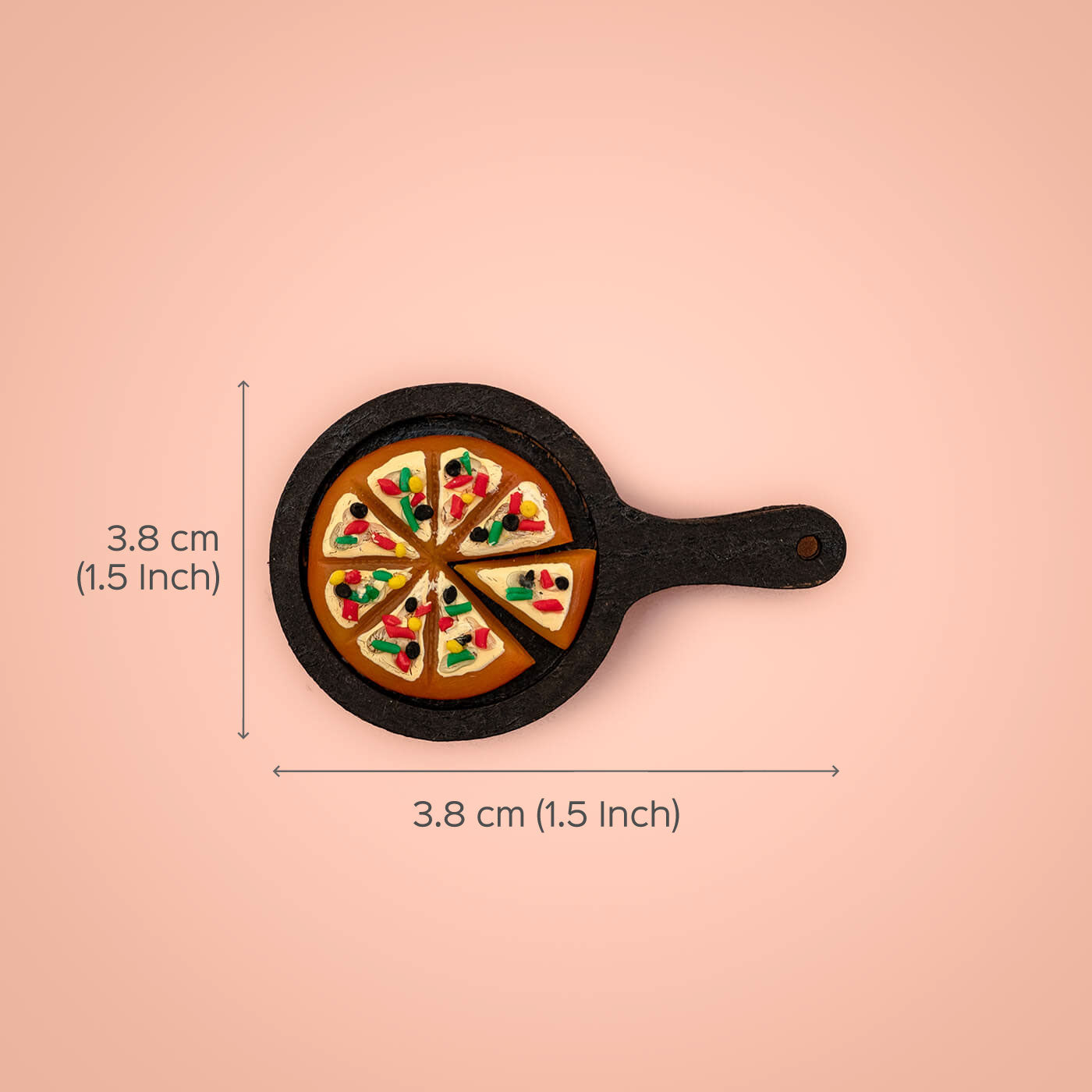 Buy Miniature Pizza Clay Fridge Magnet Online On Zwende