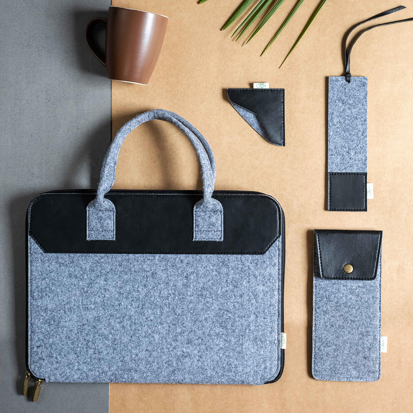 Buy The Classic Stationery Eco-felt & Vegan Leather Hamper - Pack of 4 Online On Zwende