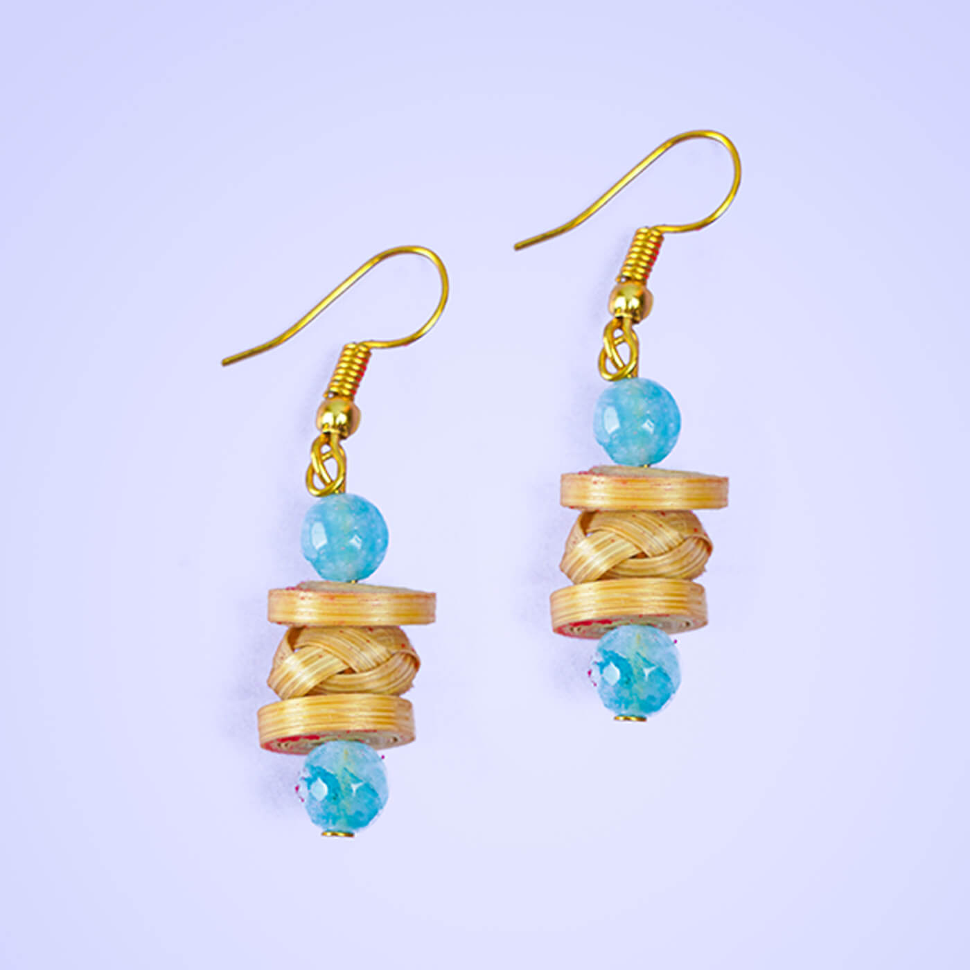 Buy Quill Woven Bamboo Earrings Online On Zwende