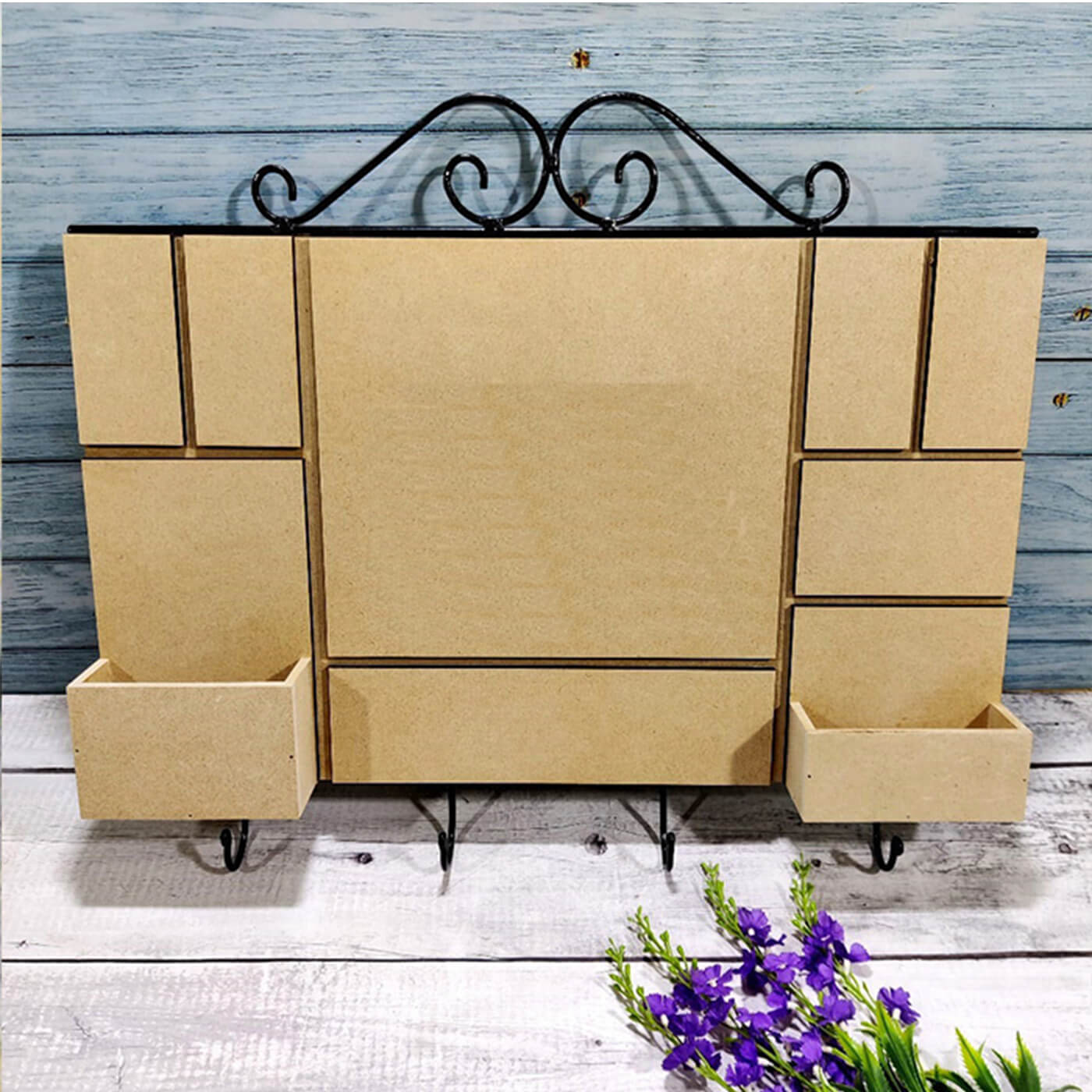 Buy Ready to Paint MDF Key Holder - Dining Wall Caddy Online On Zwende