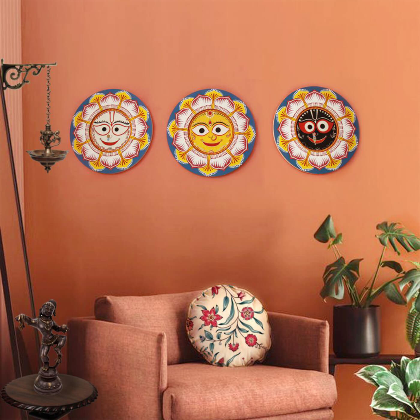 Buy Traditional Wall Frames - Jagannathji - Set of 3 Online On Zwende
