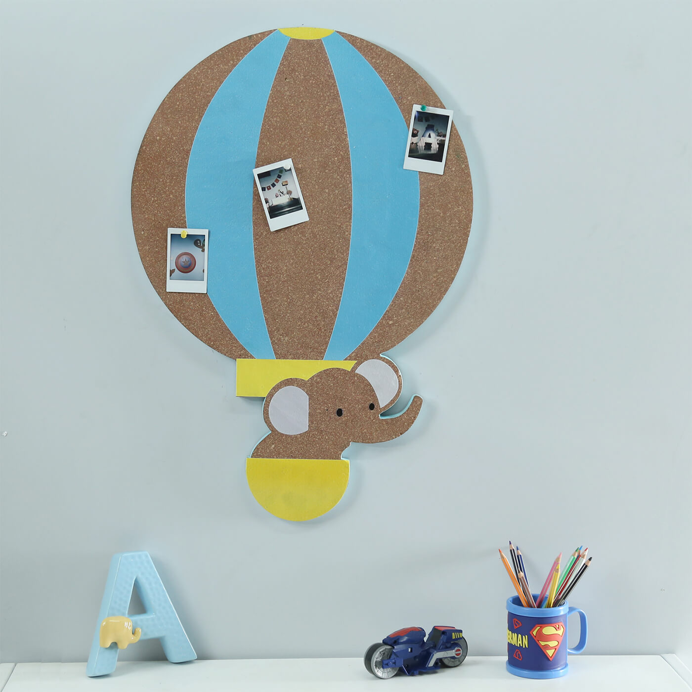 Buy Hot Air Balloon Cork Pinboard for Kids Online On Zwende