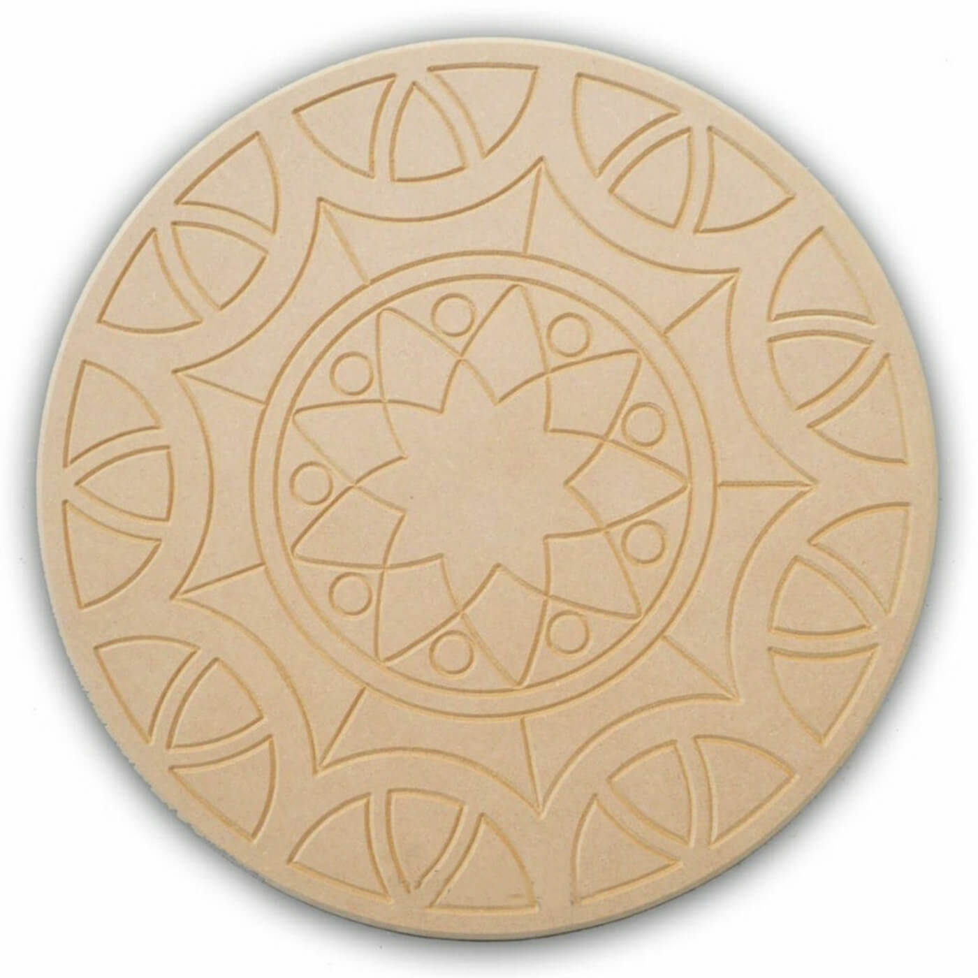 Buy Ready to Paint MDF Engraved Mandala Base - 1118 Online On Zwende