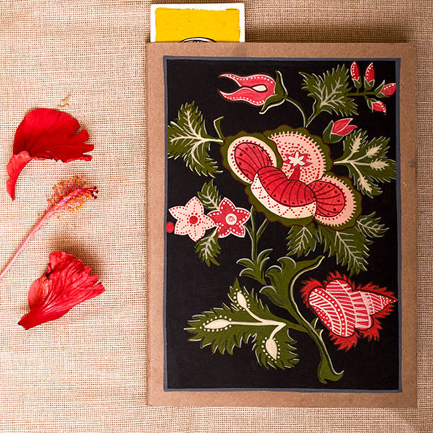 Buy Hand-painted Diary - Bearded Iris Online On Zwende