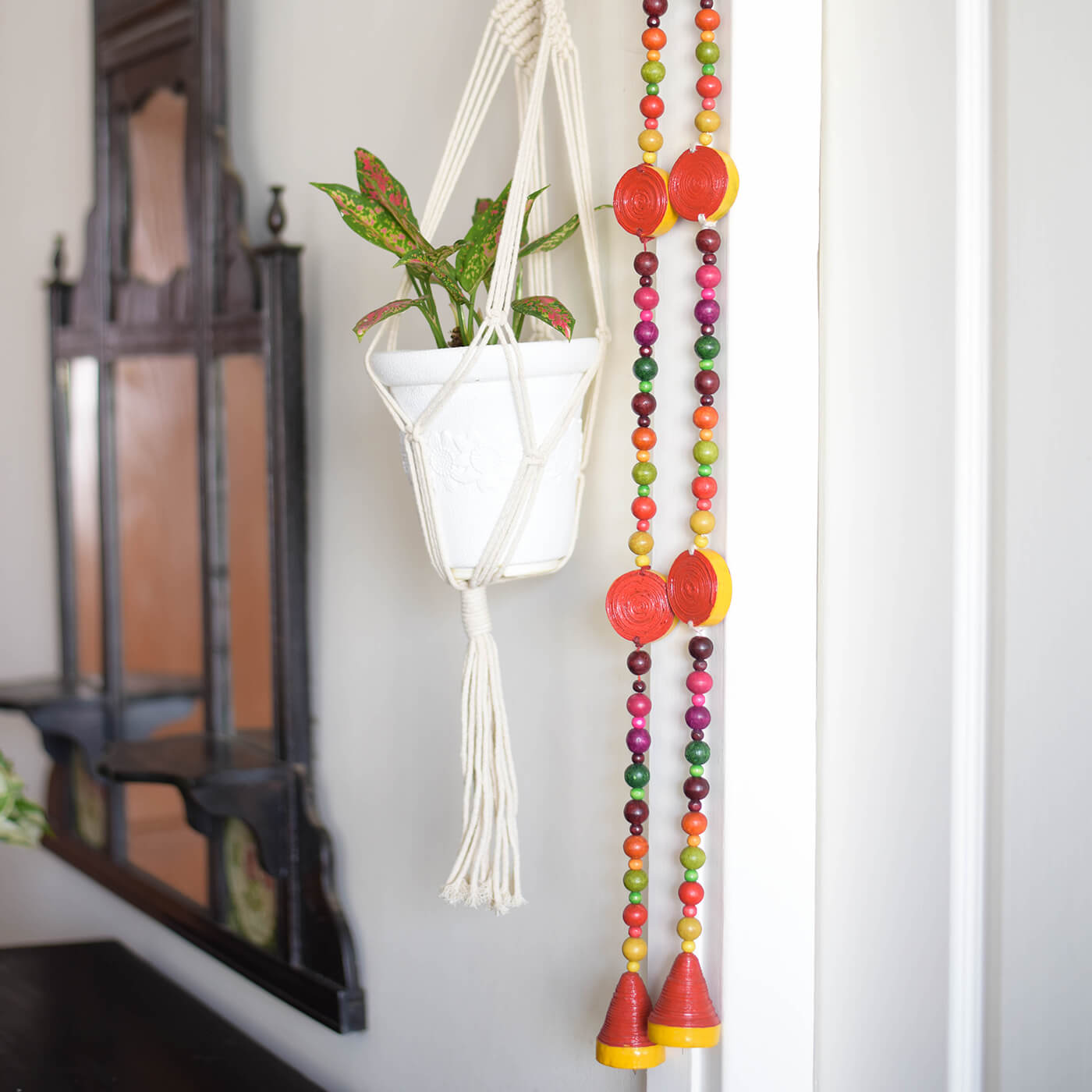 Buy Upcylced Decorative Door Strings - Multicolor Online On Zwende