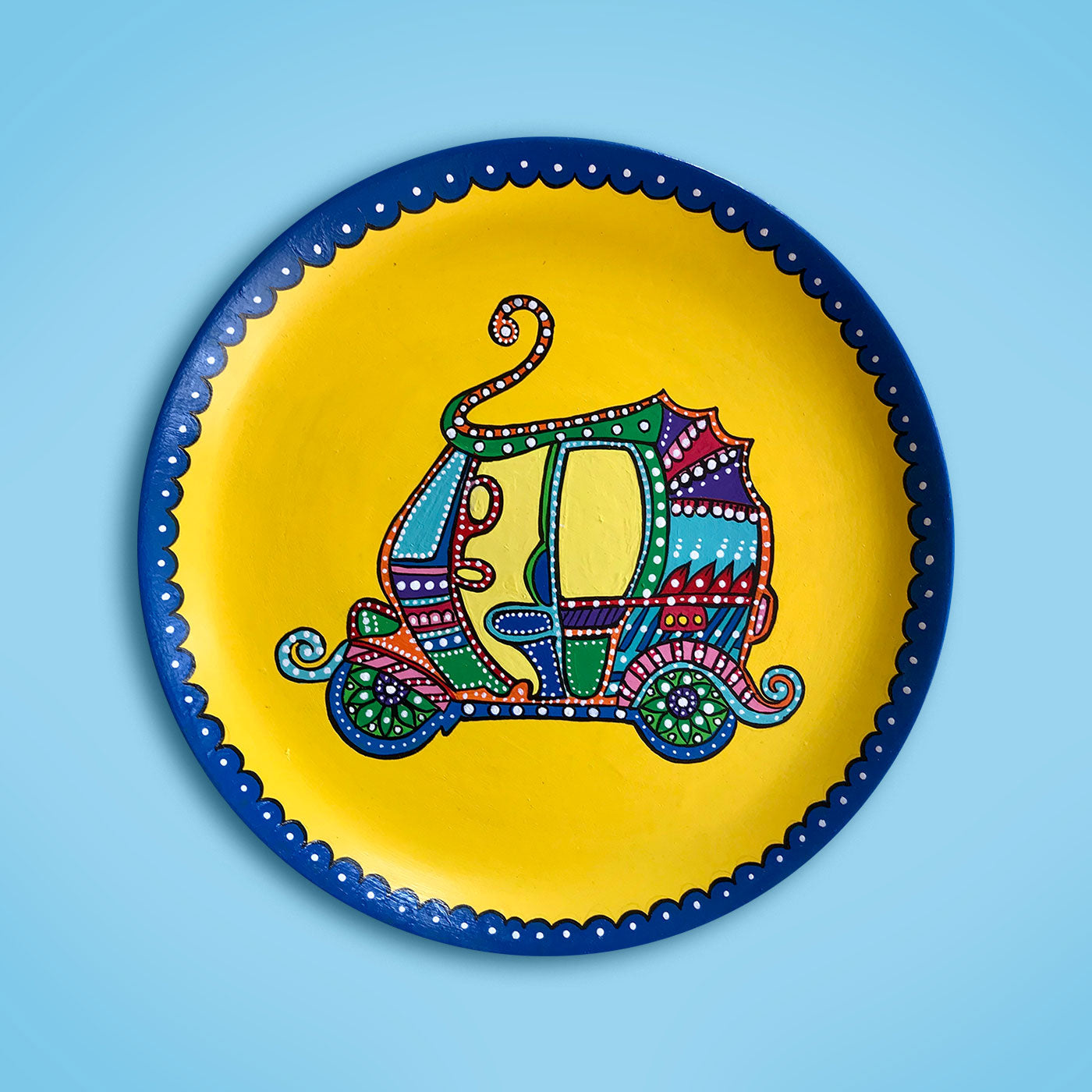 Buy Vibrant Retro Auto Wall Plate Online On Zwende