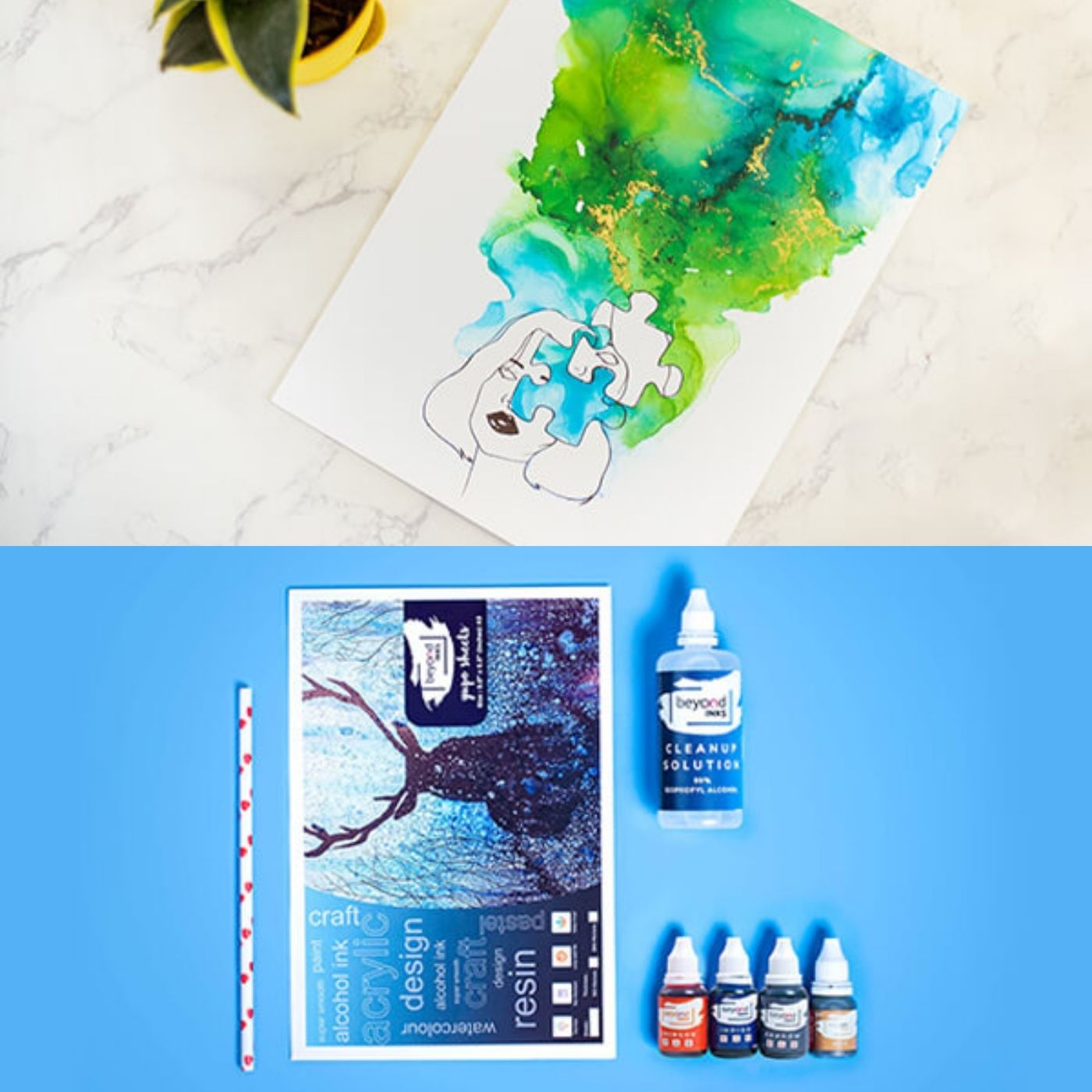Buy Alcohol Inks DIY Kit - Beginner Online On Zwende