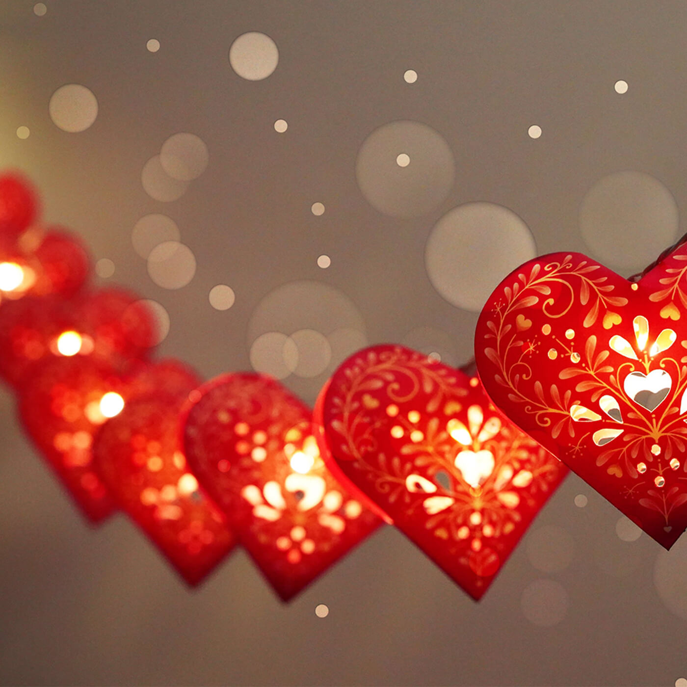 Buy Paper Sweet Hearts DIY Fairy Lights Online On Zwende