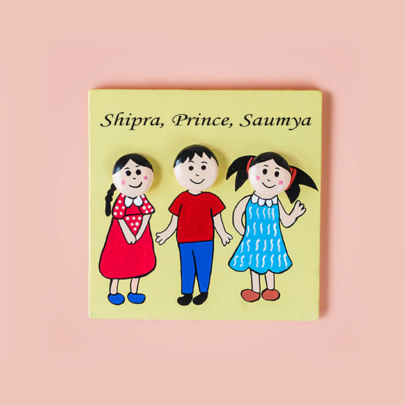 Friends Forever Wooden and Clay Fridge Magnet – Zwende