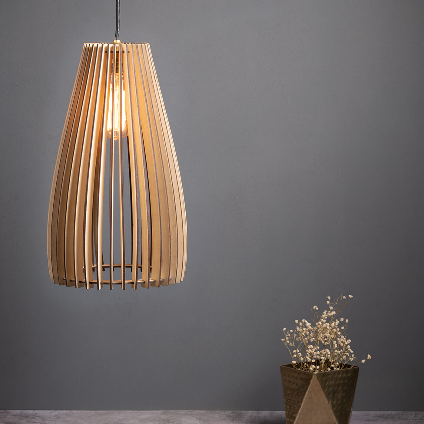 Buy Bahama Birch Wood Ceiling Lamp Online On Zwende