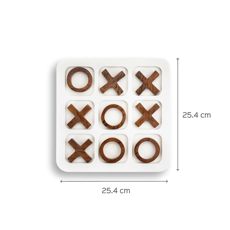 Banjo Handmade Marble And Sheesham Wood Tic Tac Toe – Zwende