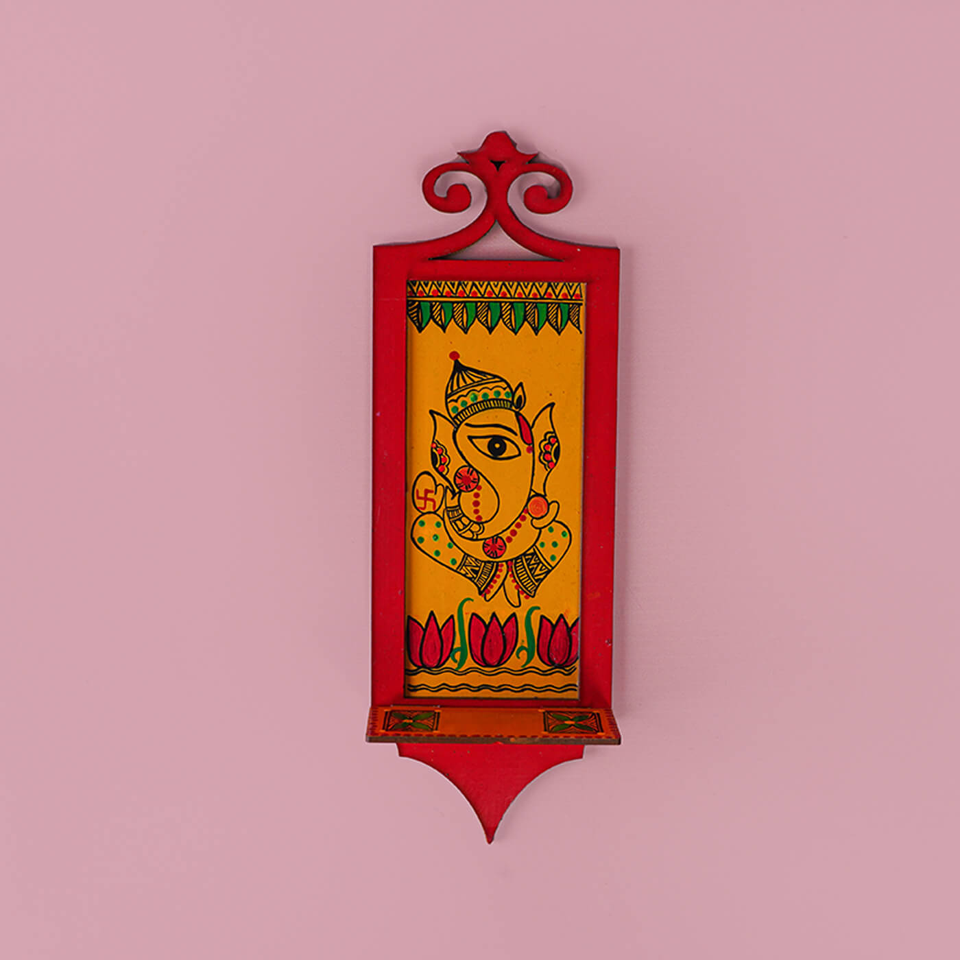 Buy Handpainted MDF Victorian Tealight Holders - Set of 2 Online On Zwende