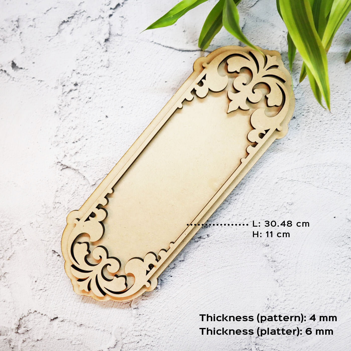 Buy Ready to Paint MDF Victorian Platter Baroque Style - PLT009 Online ...