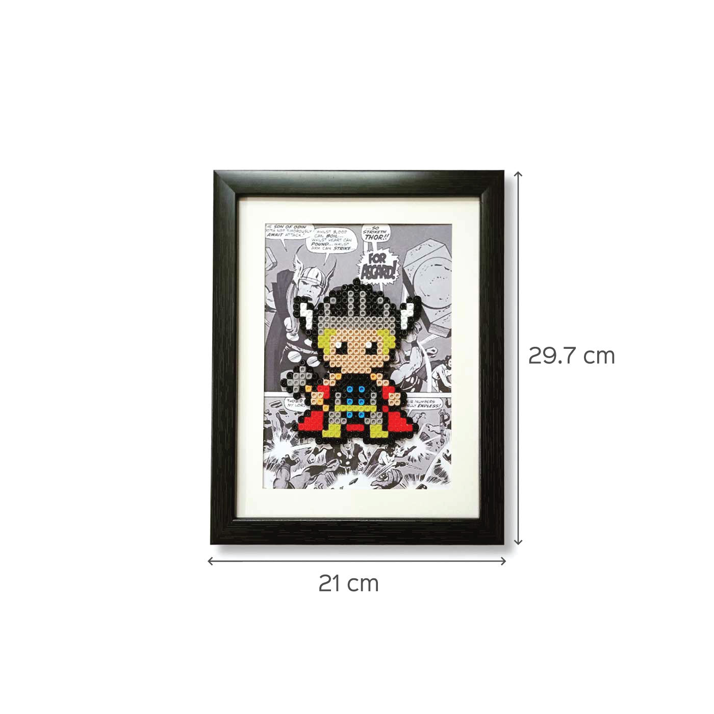 Buy Thor Wall Frame with Perler Beads Online On Zwende