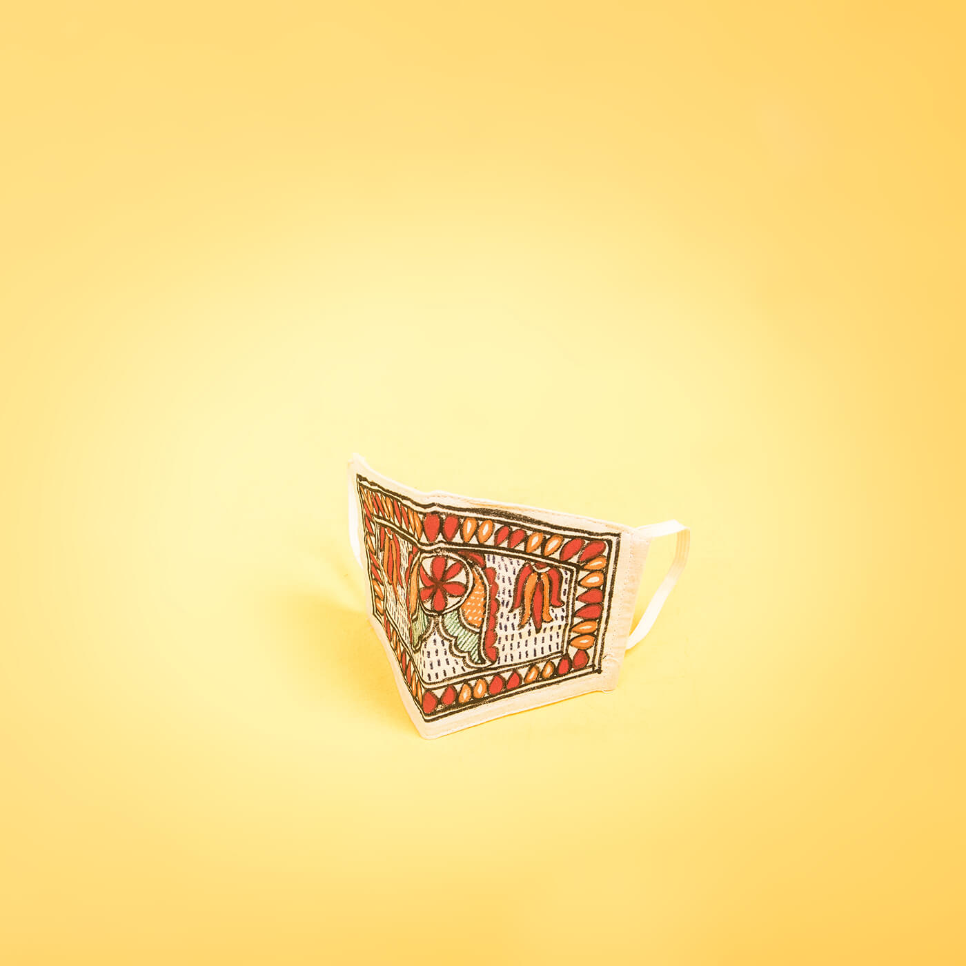 Buy Hand-Painted Madhubani Mask - Wings Online On Zwende