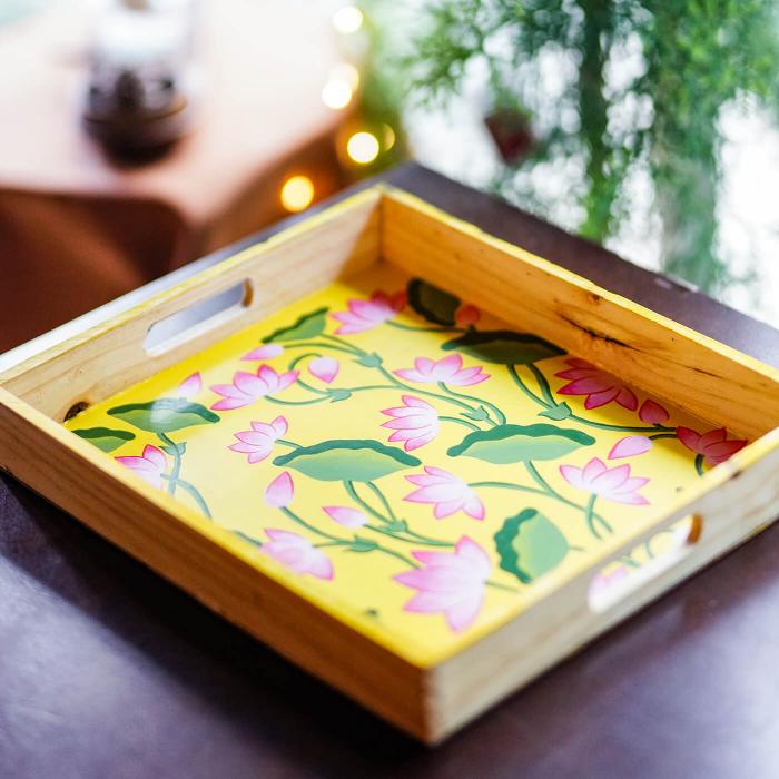 Buy Pichwai Serving Tray - Large Online On Zwende
