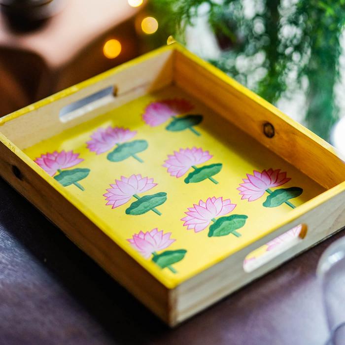 Buy Pichwai Serving Tray - Medium Online On Zwende