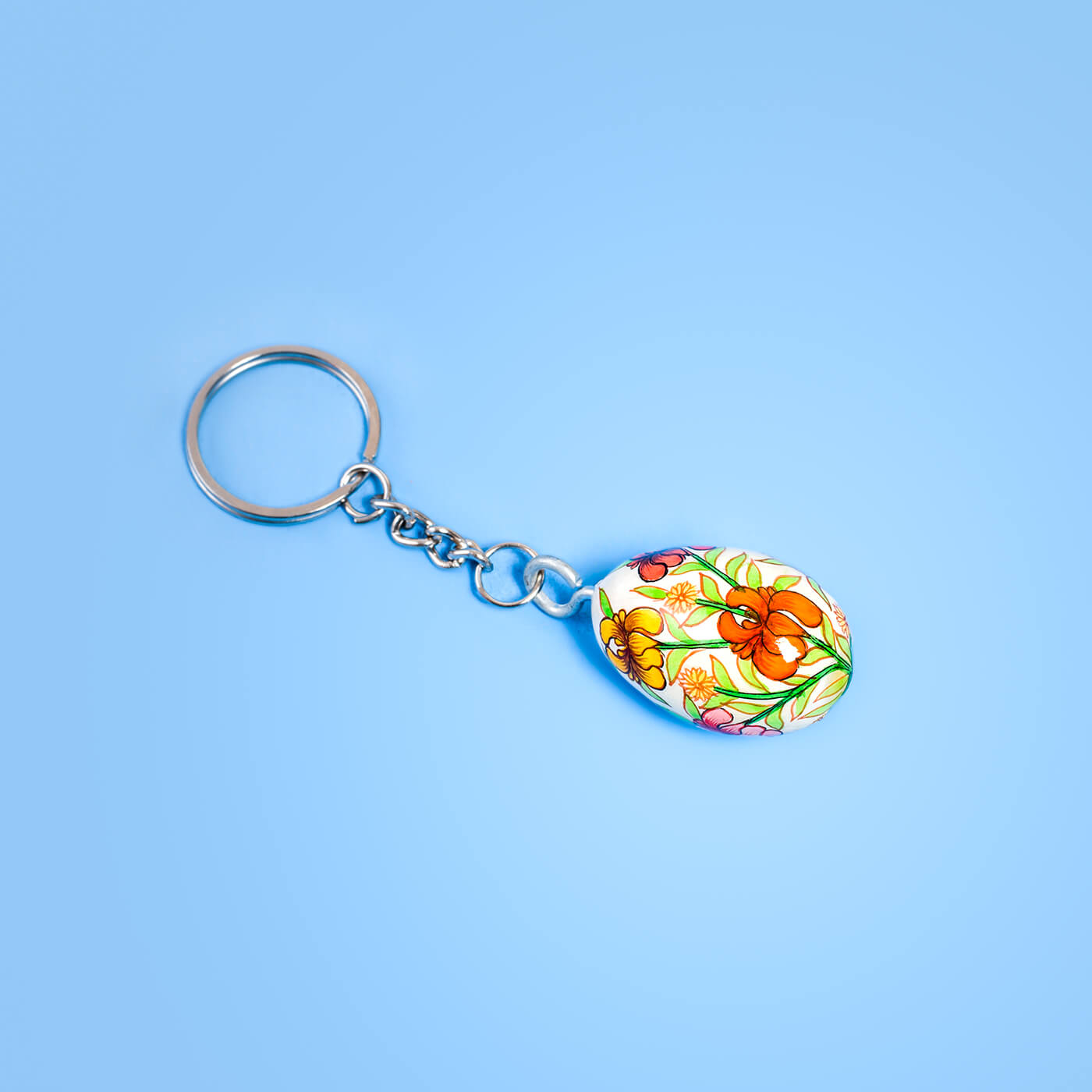 Buy Paper Mache Keychain - Spring Flowers Online On Zwende